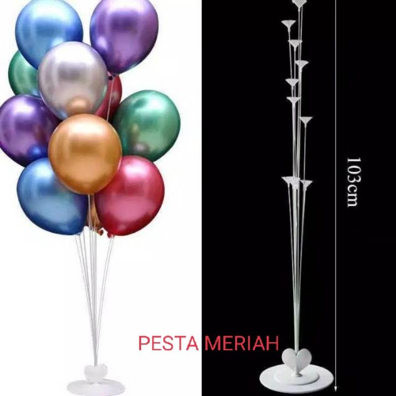 Jual STAND BALON 11 in 1 / STAND BALON UNTUK 11 PCS BALON / STAND ...