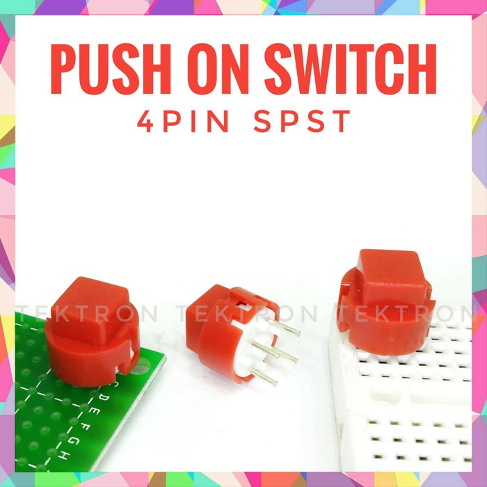 Jual Switch Push On 4pin SPST 2.54 DIP temporary project board PCB ...