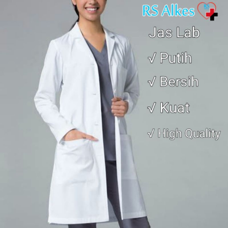 Jual Jas Lab Baju Jas Laboratorium Baju Jas Analis Lengan Panjang ...