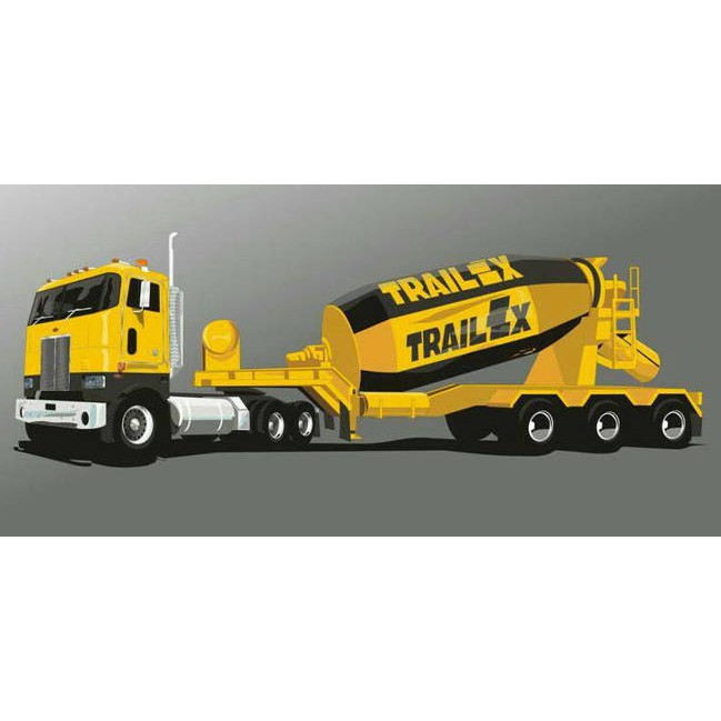 Jual DIY Papercraft lembar Kertas Poal Peterbilt 362 with Trailer-truck ...