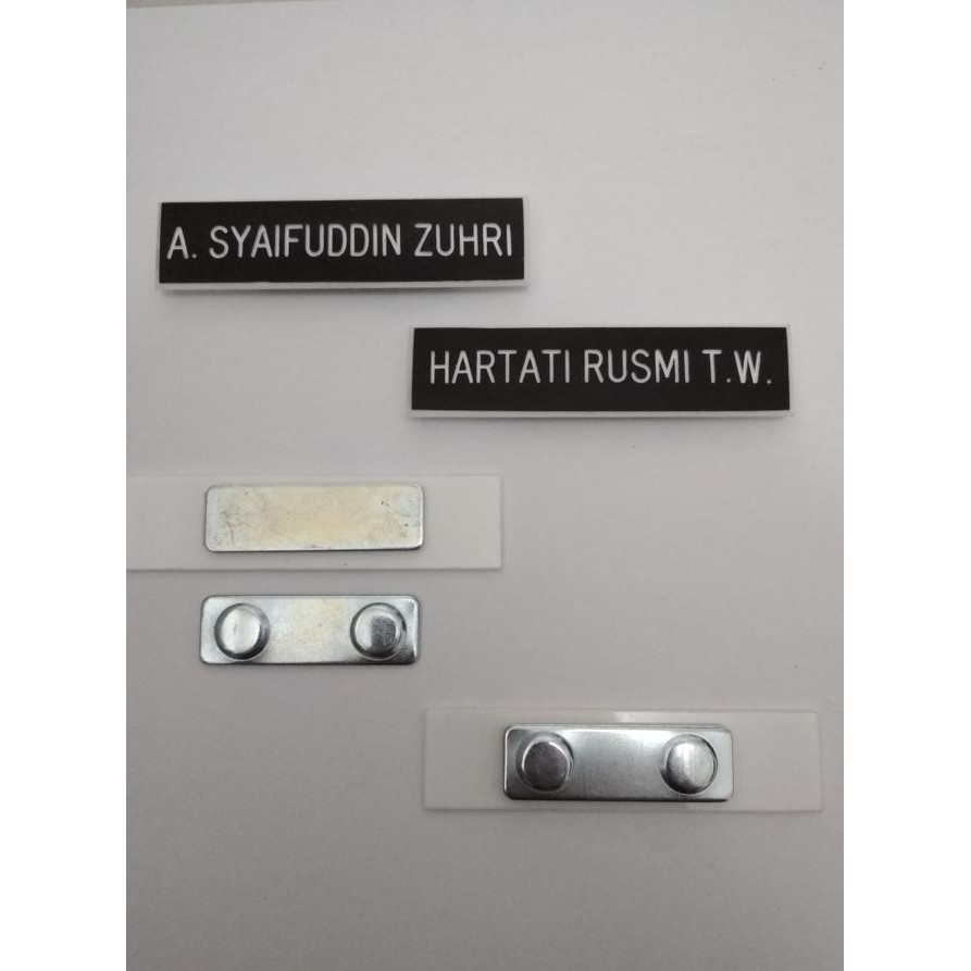 Jual Name Tag Id Card Papan Nama Dada Name Tag Nama Dada Gravo Magnet ...