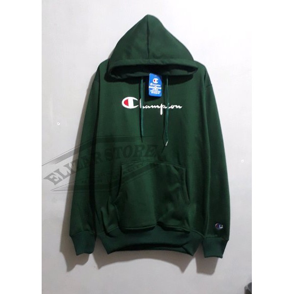 Jual Jaket sweater hodie champion premium ijo botol | Shopee Indonesia