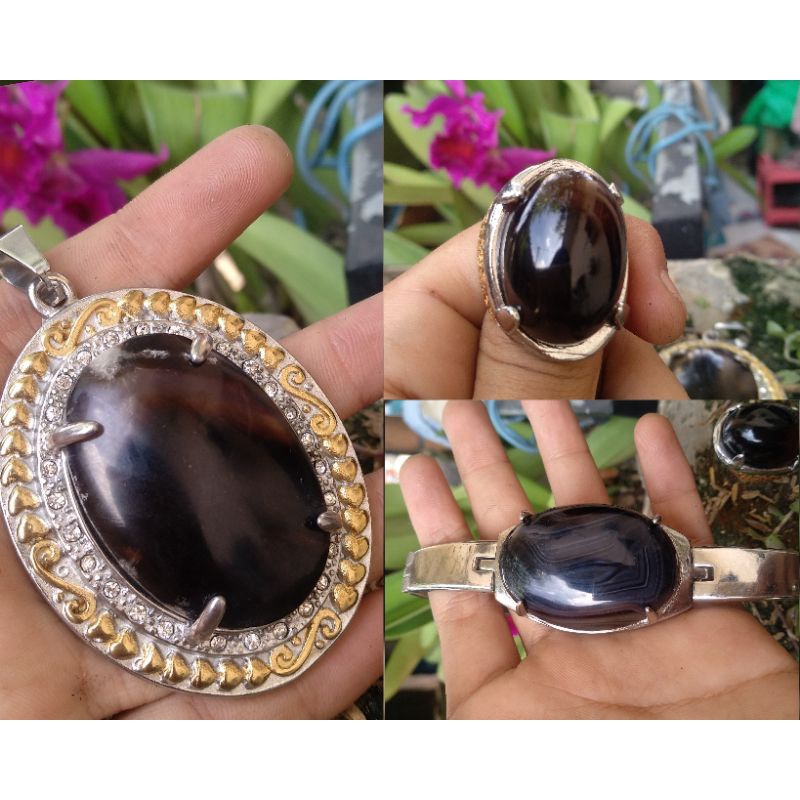 Jual Paket batu akik Yaman Wulung,liontin dan batu jam akik yaman ...