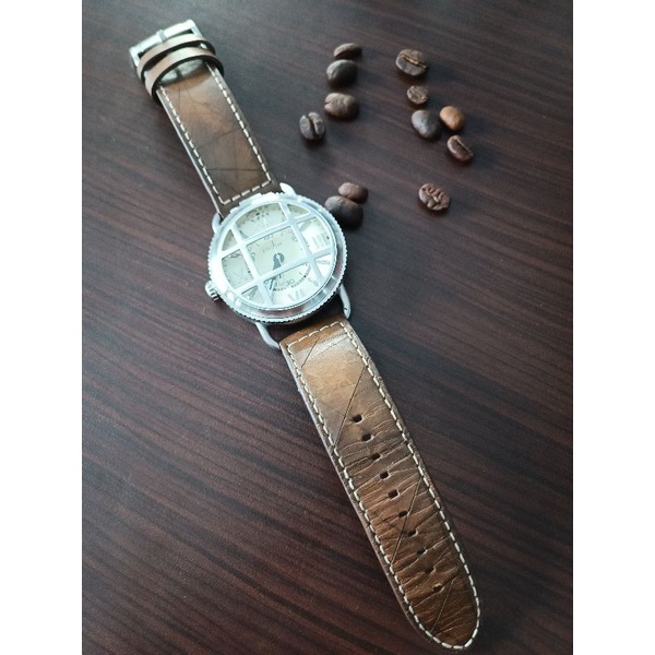 Jual Jam Fossil Vintage Gaban Analog Brown Leather Authentic | Shopee ...
