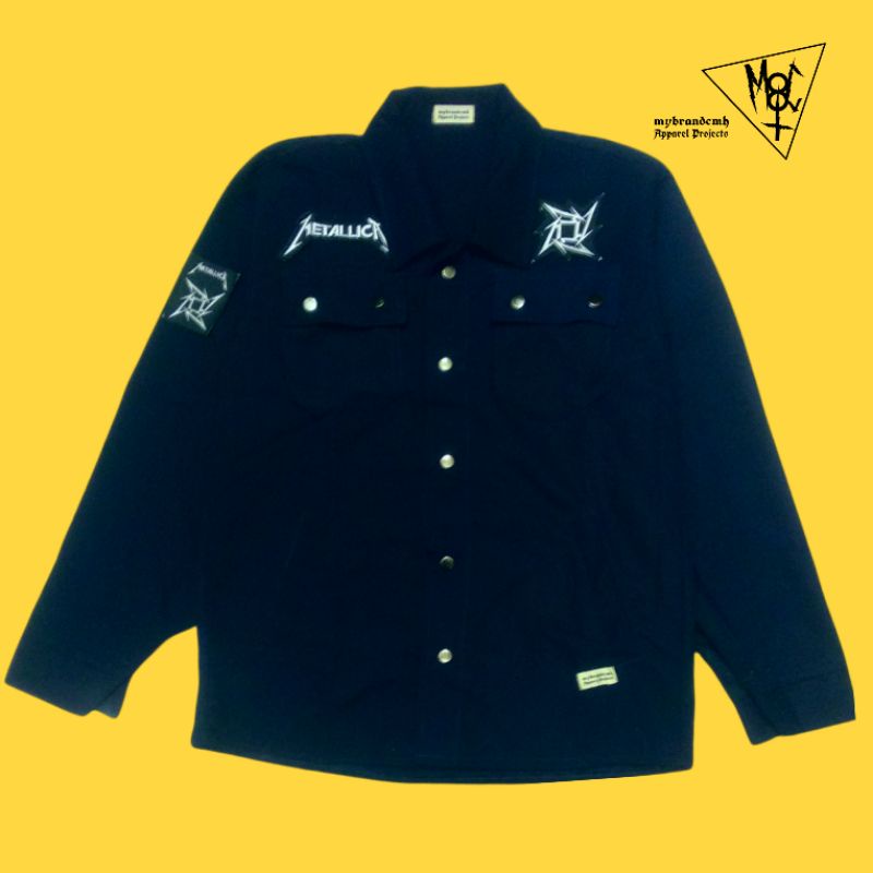 Jual Biru Navy Dongker Trucker coach Jacket jaket semi parka Metallica ...