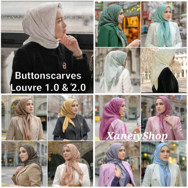 Jual BUTTONSCARVES New Series The Louvre 1.0 & 3.0 | Shopee Indonesia