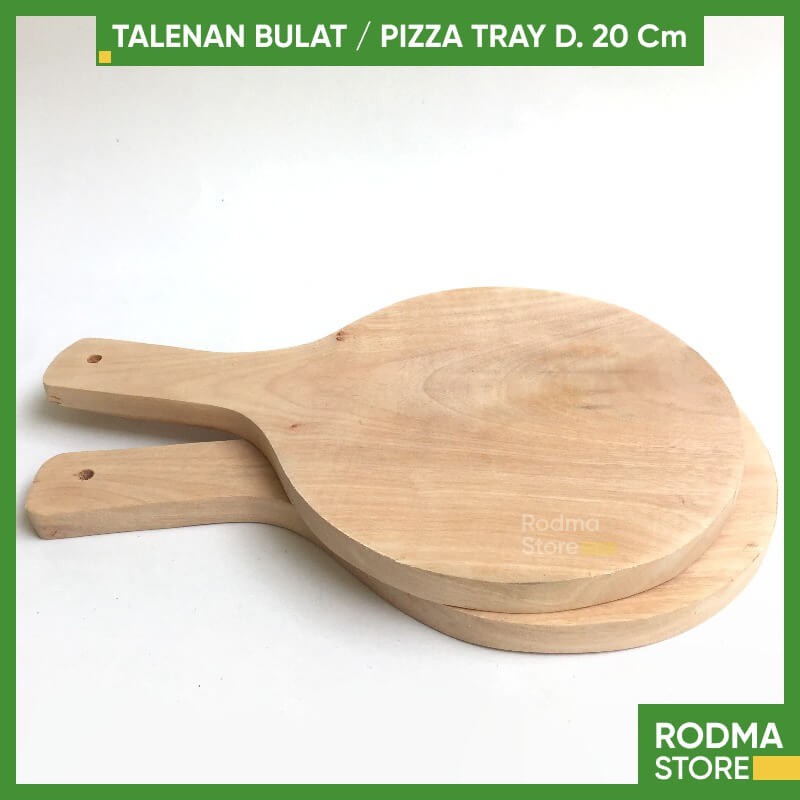 Jual PIZZA BOARD / PIZZA TRAY / TALENAN TELENAN Kayu Tangkai Bulat ...