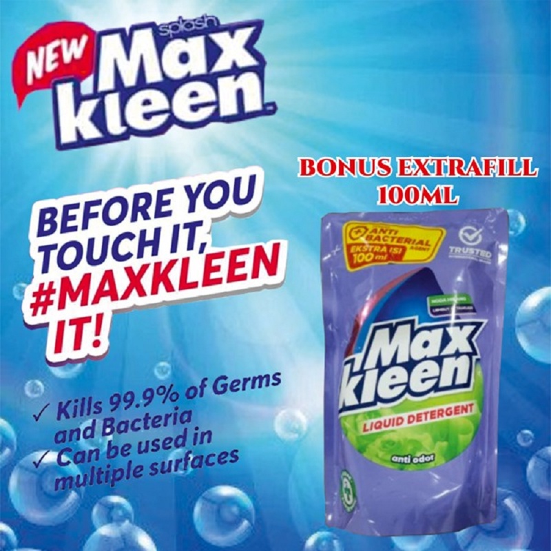 Jual Max Kleen Liquid Detergent 600ml + 100ml | Shopee Indonesia