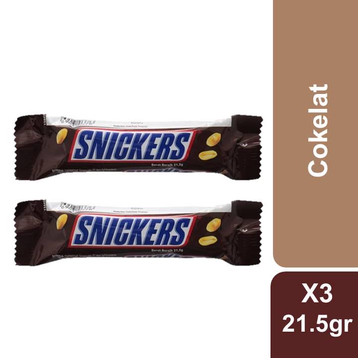 Jual Snickers Cokelat 3 x 5 gr | Shopee Indonesia