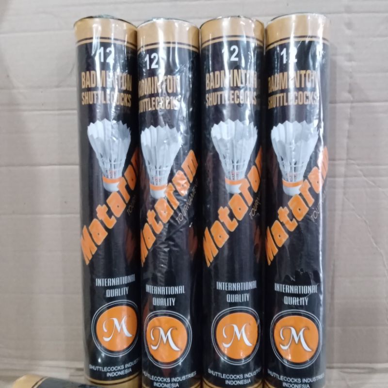 Jual Kok Bulu Tangkis 1 Slop isi 12 Pcs Mataram Tournament ...