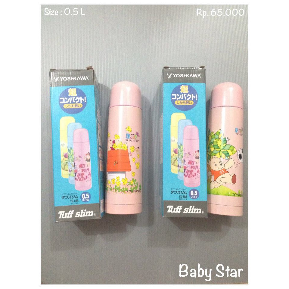 Jual yoshikawa termos tuff slim YS-50A pink 500ml | Shopee Indonesia