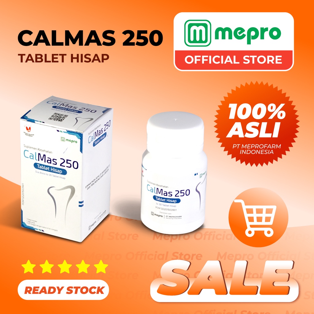 Jual CalMas 250 Tablet Hisap | Shopee Indonesia