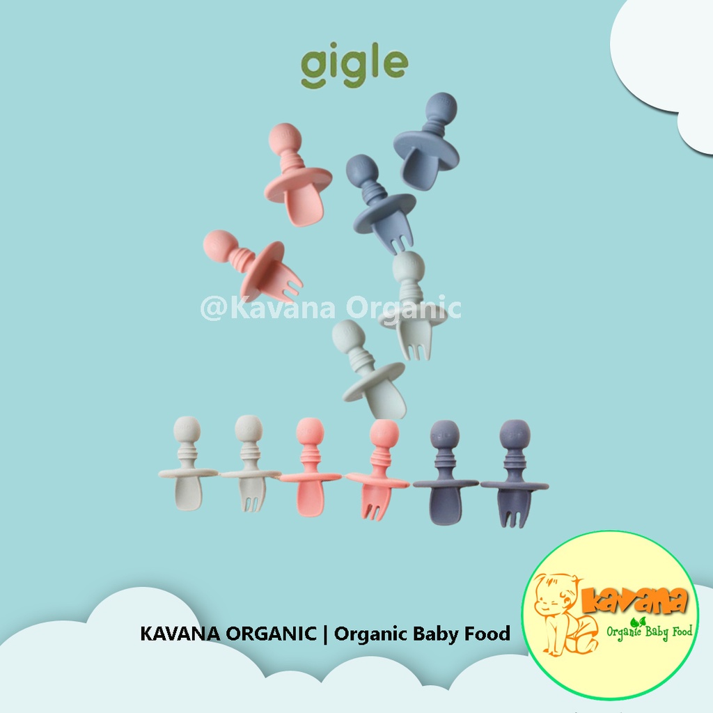 Jual Gigle Anti Choking Spoon & Fork | Shopee Indonesia