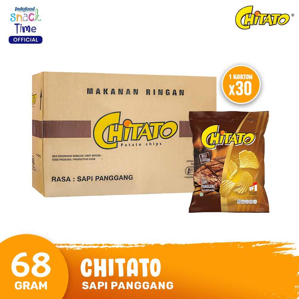 Jual Chitato Sapi Panggang 68 Gr - 30 Pcs [1 Carton] | Shopee Indonesia