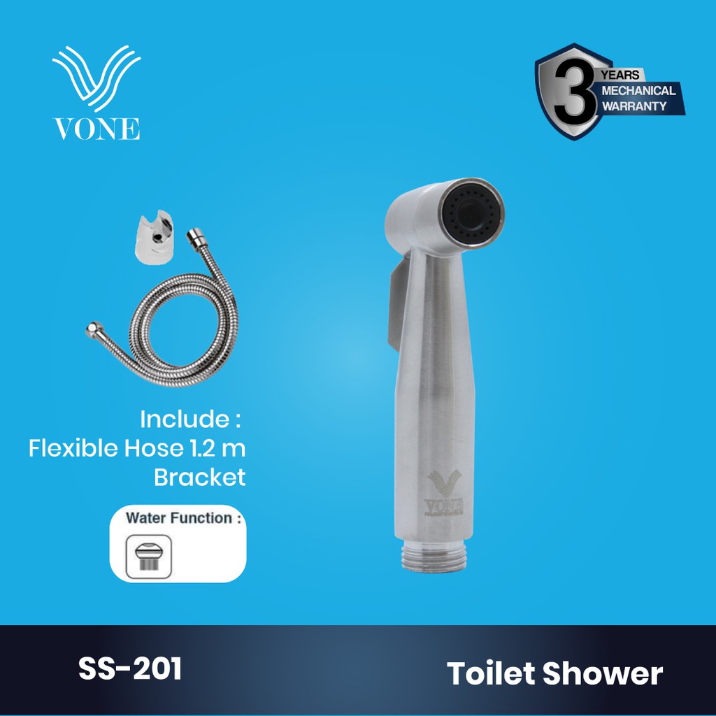 Jual VONE SS201 Toilet Shower Set Jet Bidet Cebok Kloset Closet ...