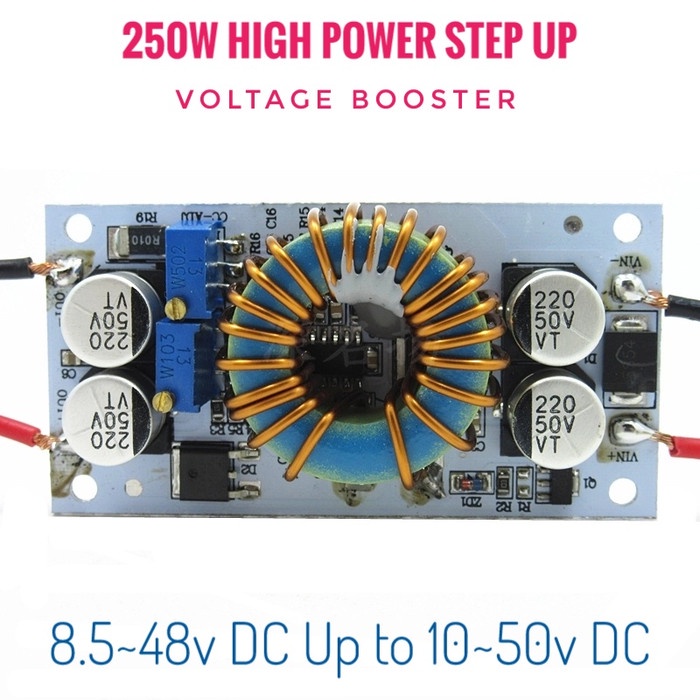 Jual Step Up Module Boost Converter 10A 250W CC CV Power Supply Driver ...