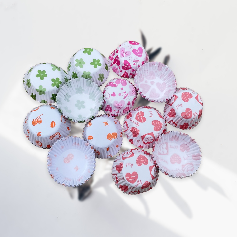 Jual CUP KUE / ROTI KERTAS 7CM BUNGA CHERRY - PER SLOP ( PILIHAN WARNA ...