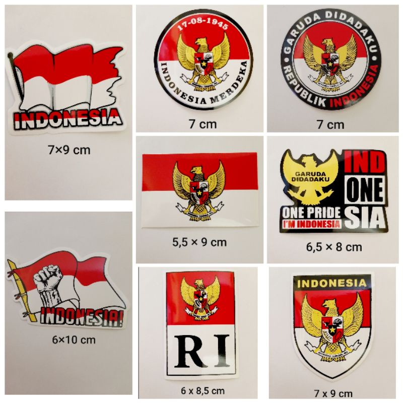 Jual STIKER GRAFTAC BENDERA INDONESIA & LAMBANG GARUDA | Shopee Indonesia