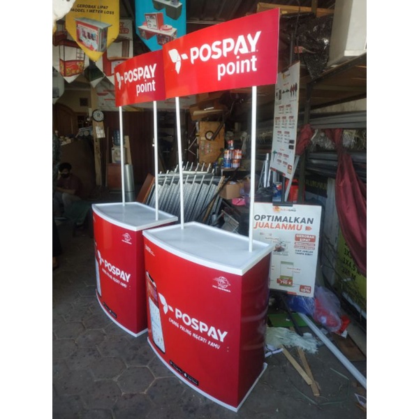 Jual Event desk PVC booth lipat, meja lipat untuk pameran dan promosi ...