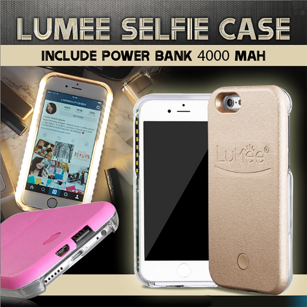 Jual LUMEE SELFIE CASE include POWERBANK 4000 mAh for Iphone 6 Plus and ...