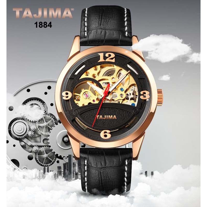 Jual TAJIMA Jam Tangan Pria Automatic 1884 Original Kulit Garansi 1 ...
