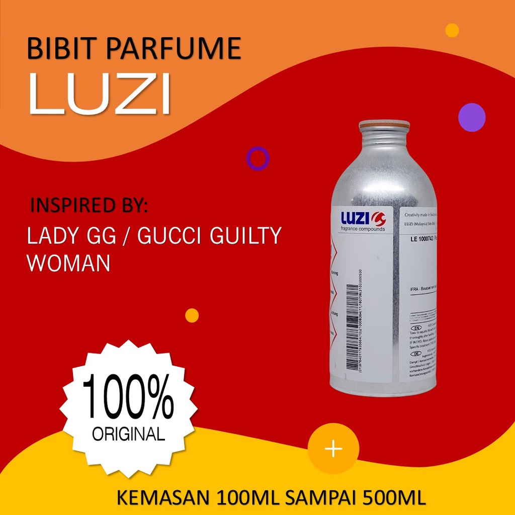 Jual Bibit Parfum Luzi LADY GG Searah dengan GUCCI GILTY WOMAN | Shopee ...
