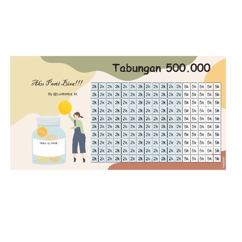 Jual [NEW DESIGN] CELENGAN TARGET VIRAL CELENGAN TIKTOK TABUNGAN TARGET ...