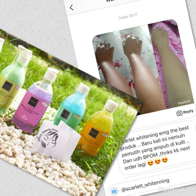 Jual Scarlett Whitening Shower Scrub ( BOTOL ) | Shopee Indonesia