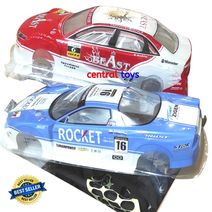 Jual body shell rc drift on road 110 TAMIYA TT01 HSP racing | Shopee ...