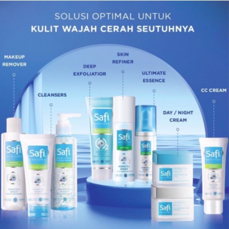 Jual safi white expert series day cream,night crea, skin refiner ...