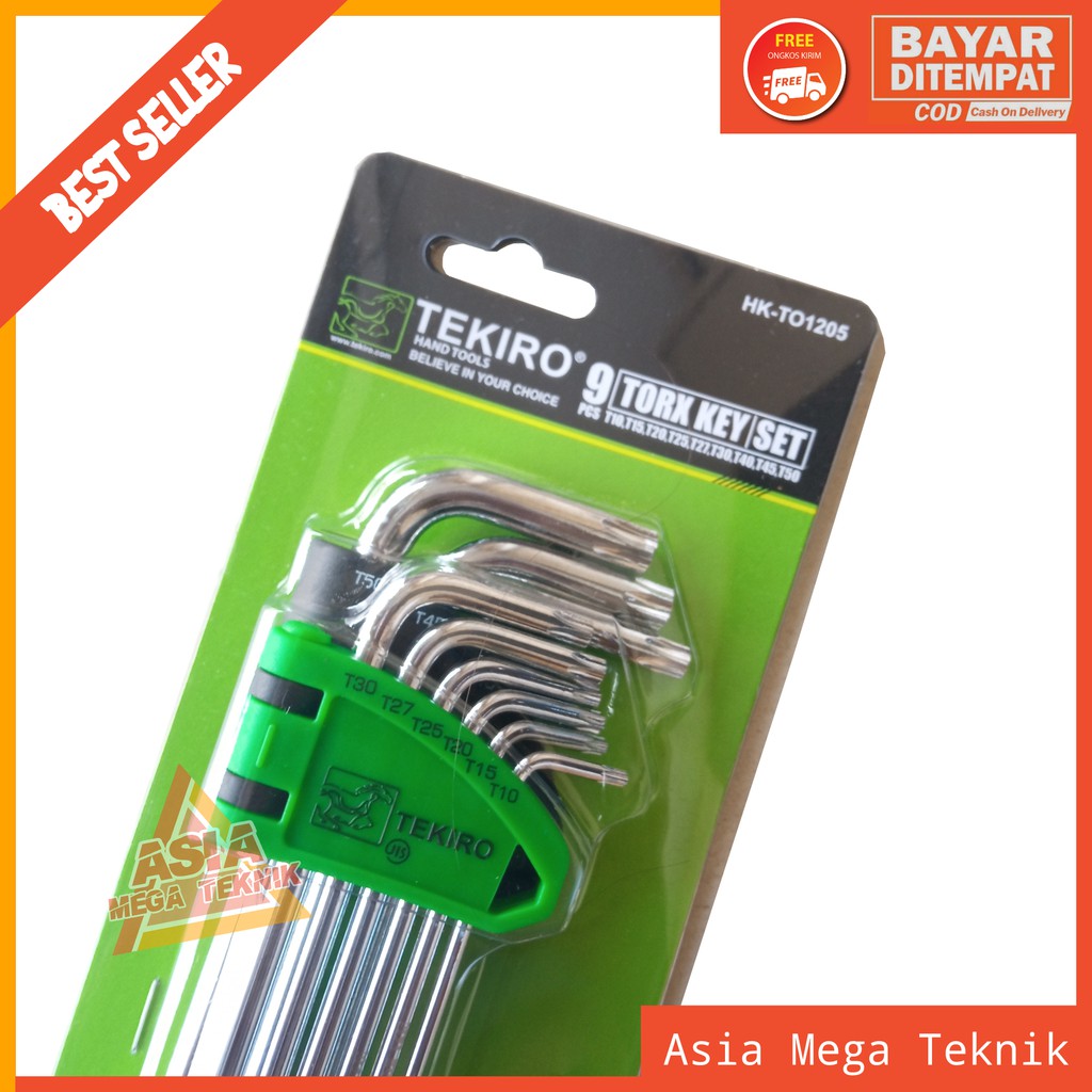 Jual TEKIRO KUNCI L BINTANG SET PANJANG 9 PCS | Shopee Indonesia