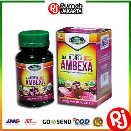 Jual Kapsul Daun Ungu AMBEXA Darusyifa Redakan Ambeien & Wasir Isi 60 ...