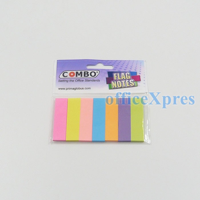 Jual Combo Sticky Notes SNT 583 Flag Square 7 warna (1.8 x 0.5 ...