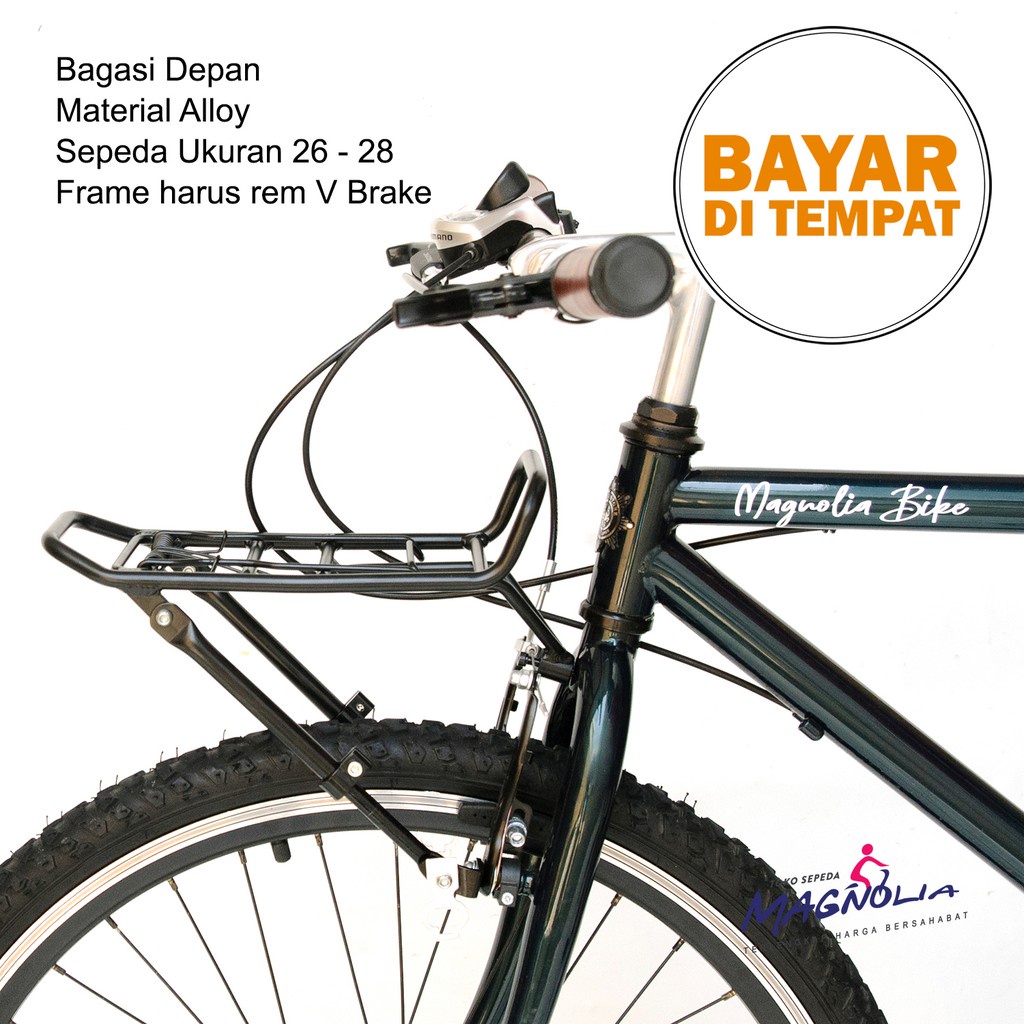 Jual Bagasi Depan Rak Depan Sepeda MTB Gunung UK 26-28 Alloy | Shopee ...