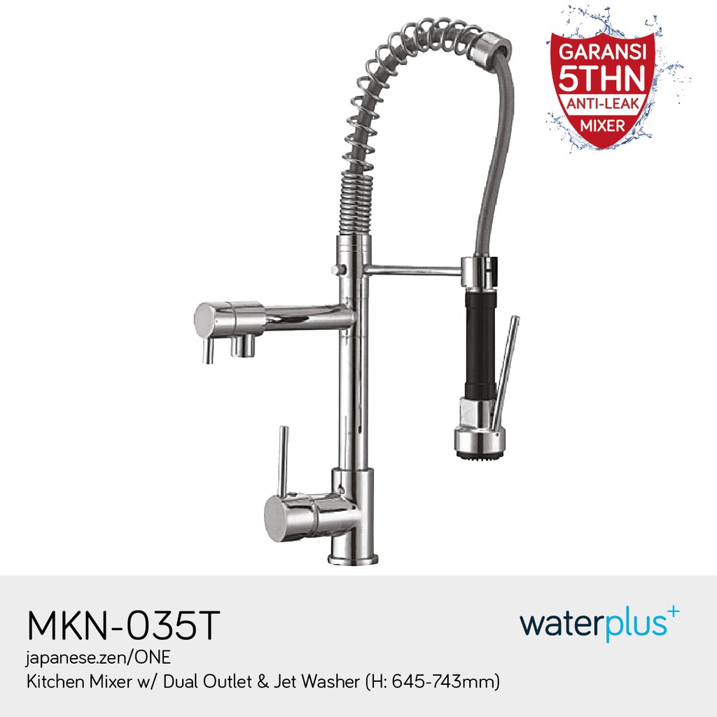 Jual waterplus+ | Kitchen Mixer Tall w/ Dual Outle & Jet Washer | MKN ...