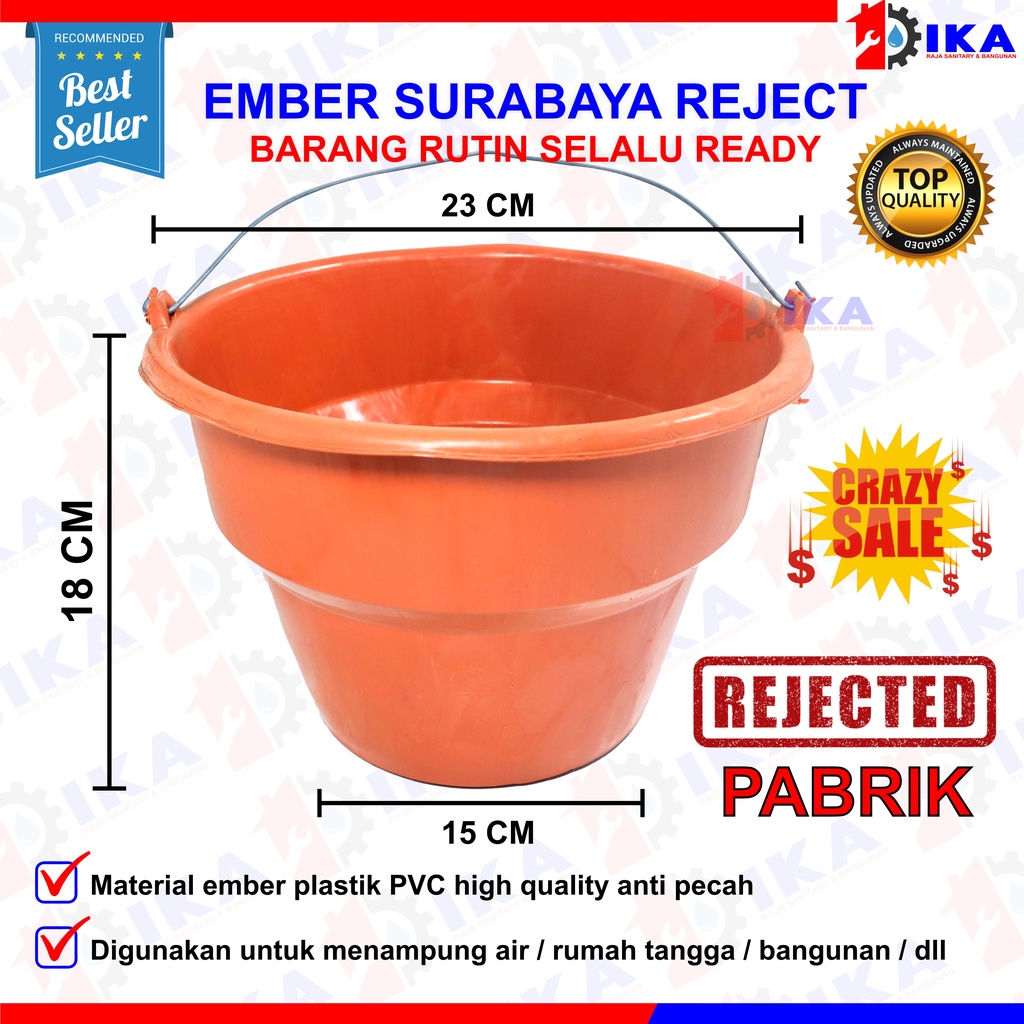 Jual (KHUSUS GOSEND GRAB) TERMURAH ! Ember cor hijau / ember murah ...