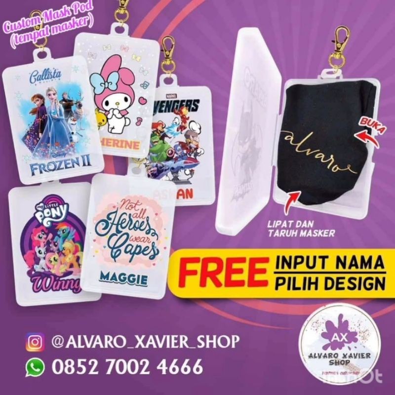 Jual CUSTOM MASK POD ( TEMPAT MASKER ) | Shopee Indonesia