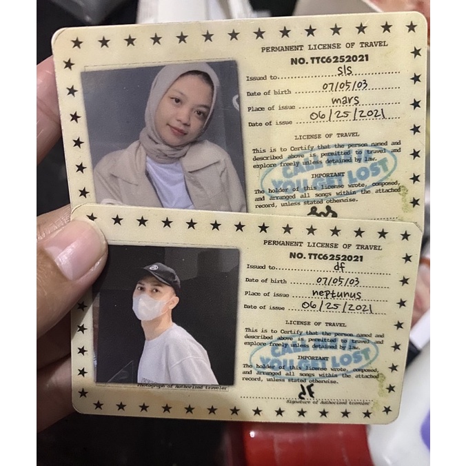 Jual cetak id card custom / call me get if you get lost | Shawtyy pass ...