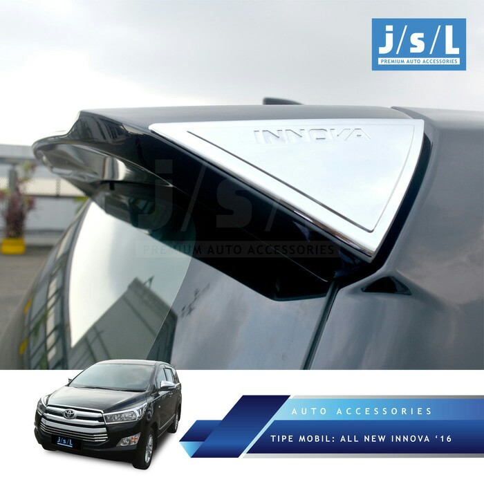 Jual list spoiler chrome grand all new innova 2016 reborn | Shopee ...