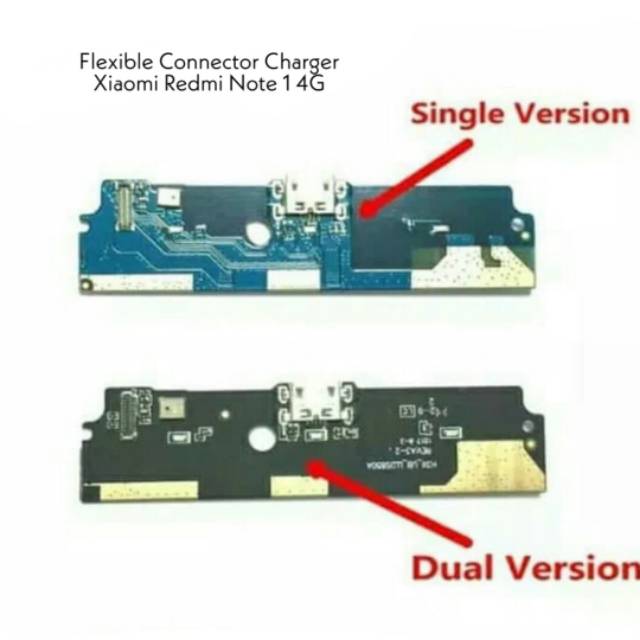 Jual Flexible Connector - Conector Charger Xiaomi Redmi Note 1 4G Dual ...