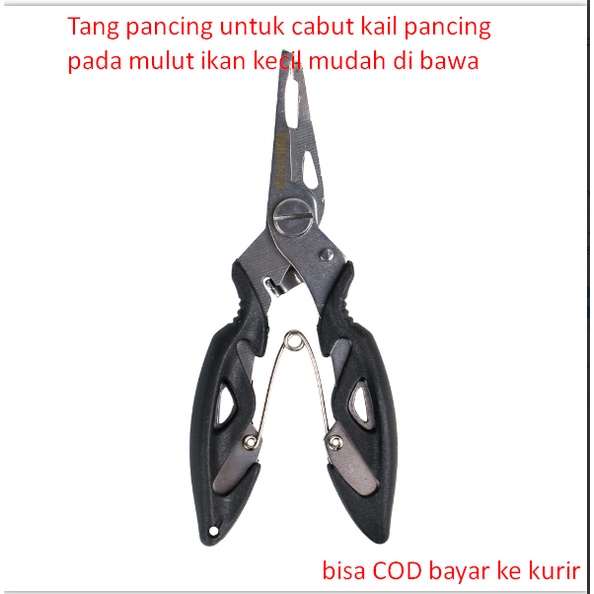 Jual Tang pancing untuk cabut kail pancing pada mulut ikan kecil mudah ...