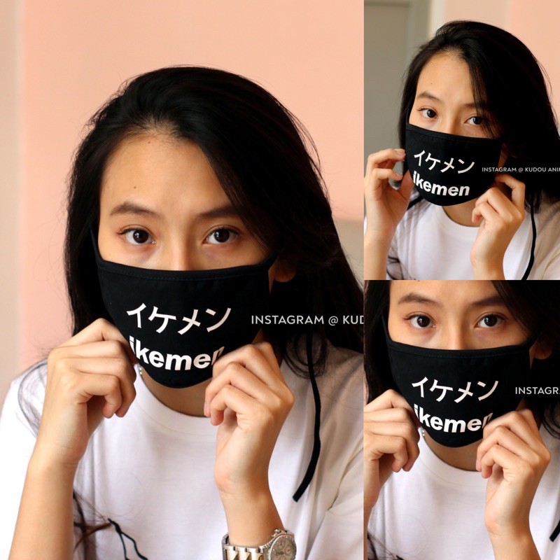 Jual MASKER WIBU IKEMEN KANJI PREMIUM UNISEX | Shopee Indonesia