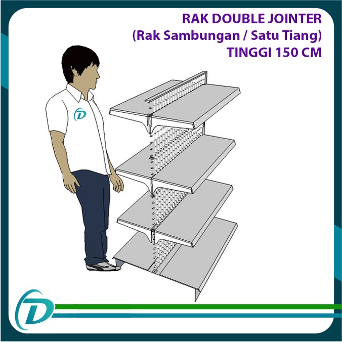 Jual Rak Minimarket Double 3025 - Rak Island Gondola - Rak Dua Sisi ...