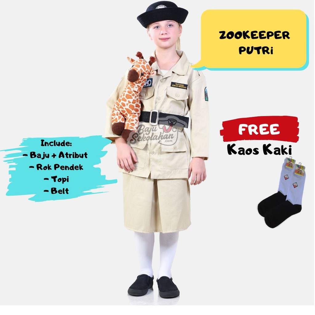 Jual Seragam Profesi Kostum Profesi Baju Anak Penjaga Kebun Binatang ...