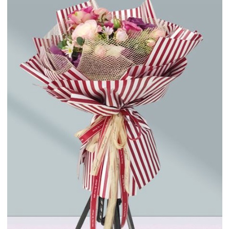 Jual RUMAH KRAVE - Stripes Cellophane Wrapping Paper Kertas Buket Bunga ...
