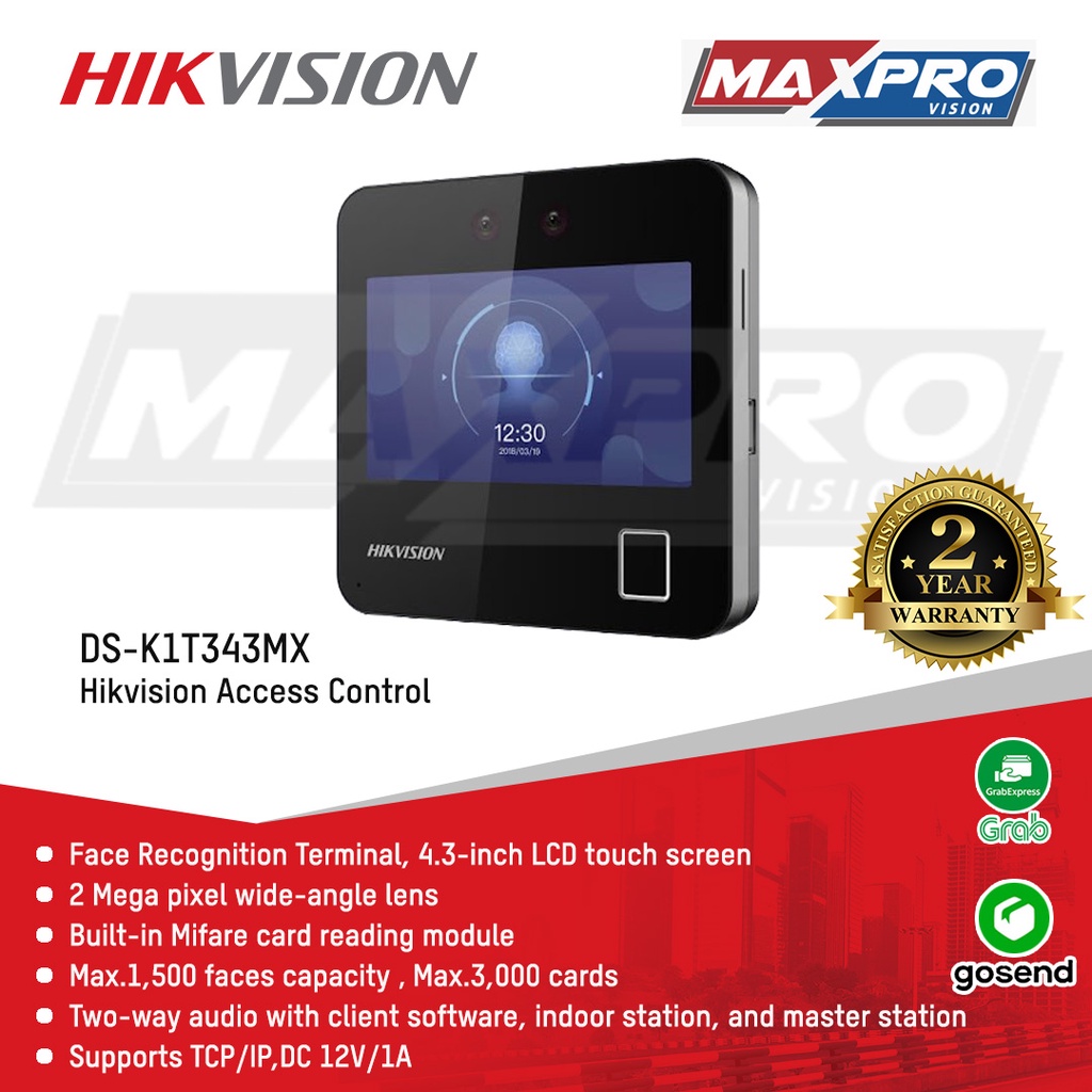 Jual DS-K1T343MX - HIKVISION ACCESS CONTROL | Shopee Indonesia