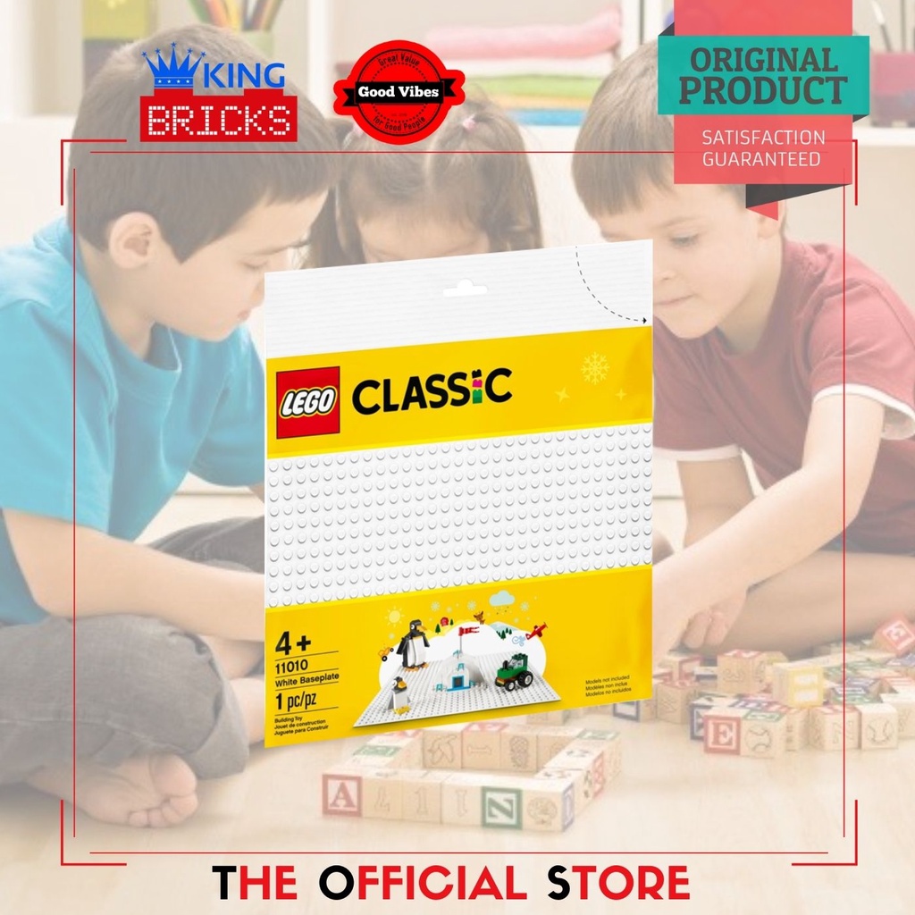 Jual LEGO Original CLASSIC 11010 White Baseplate - Mainan Anak Edukasi ...