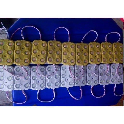 Jual Lampu Led strip modul kotak 6 mata 12 volt Led 12 volt 6 mata 3 watt led 12 volt 3 watt ...