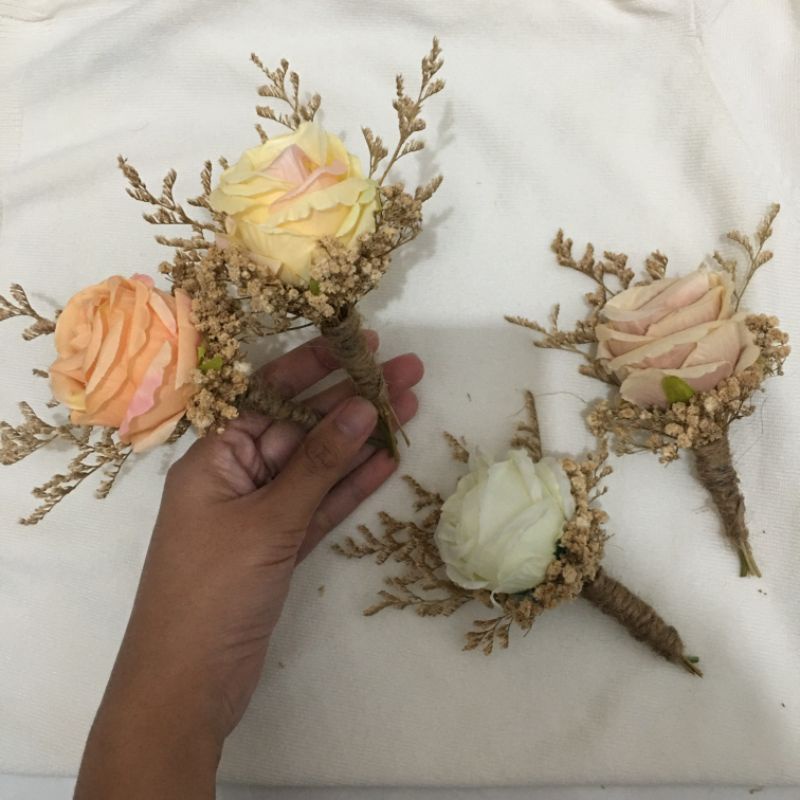 Jual Lanthe Series - Rustic Boutonniere / Bunga Jas / Pin Jas / Corsage ...