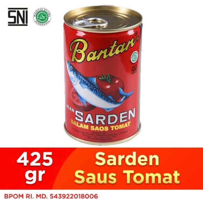 Jual Sarden Bantan Saos Tomat 425gr | Shopee Indonesia